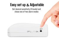 China ABS Wireless Vibration Security Alarm 90*56*27mm RoHs Approved for sale