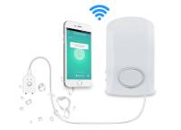 China Tuya smart water overflow detector water leakage alarm alert home use flood sensor alarm for sale
