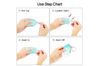 China Personal Alarm Keychain Loud Siren Wholesale Wolf Key Pendant Security Alarm for sale