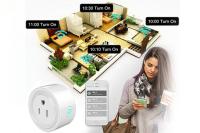 China 68g 220V Wifi Smart Plug Socket Remote Control US Style For Home for sale