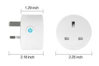 China Voice Control FCC Approved Wifi Smart Plug Socket UK Standard for sale