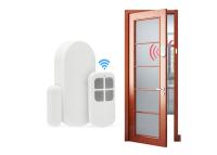 China 433.92MHz Window Door Security Alarms , Magnetic Window Sensors For Alarm Systems for sale