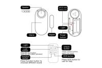 China Door Sensor Window Door Magnetic Sensor Alarm Security Safety for sale
