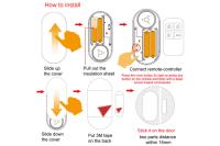 China Door Window Alarm Sensor Security Alarms 433.92MHz With Sos Panic Button for sale