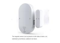 China White ABS Wireless Magnetic Door Security Alarms For Home Window for sale