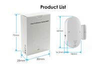 China Personal Security Window & Door Alarm Bell Wireless Sensor Door Window Burglar Alarm for sale