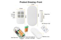 China Personal Security Window & Door Alarm Bell Wireless Sensor Door Window Burglar Alarm for sale