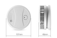 China EN14604 Smoke Alarm Detector , 433mhz Smart Fire Alarm Smoke Detector for sale