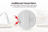 China Tuya Photoelectric Sensor Smoke Detector 9V Battery Operated for sale