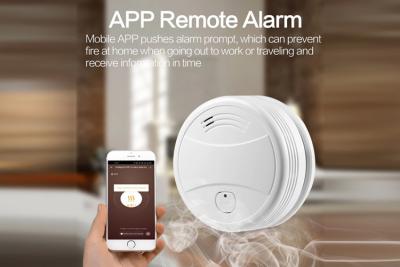 China Lightweight Wireless Battery Smoke Alarm Detector , 9v Battery Fire Alarm for sale