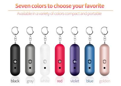 China 20 Lumens 6hrs Alarm Self Defense Keychains 130db Plug Pin for sale