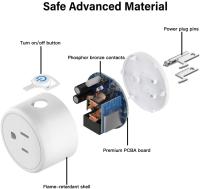 China 2.4GHz 10A Smart Outlet Wifi Plug AC100V For Voice Control for sale