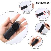 China Security personal alarm devices personal aaa battery alarm bell anti rape self defense weapons for sale
