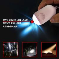 China 4 Colors Personal Security Alarms Keychain With USB Rechargeable led light and one button SOS for sale