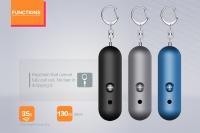 China Safesound Plug Pin Personal Alarm Keychain 40mins Lighting Self Defense for sale