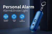 China Scream Loud Emergency Alarm Keychain 130dB CR2032 Battery for sale