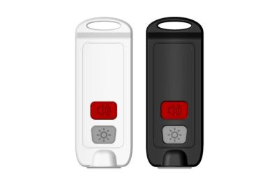 China Rape Alarm Defensa Personal Alarm Women Panic Alarma 130db Emergency Weapons Led Flashlight Self Defense Keychain for sale