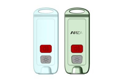 China Self Defense 130dB Personal Alarm Keychain With LED Flashlight for sale