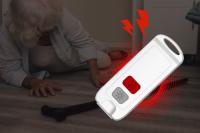 China 135mAh Lithium Battery Personal Alarm Keychain ABS With LED Flashlight for sale
