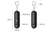 China CR2032 Battery IP65 Emergency Security Alarm Keychain With Pull Pin for sale