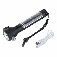 China 18650 Battery 268 Lumens Solar Car Flashlight Tactical LED COB Light for sale
