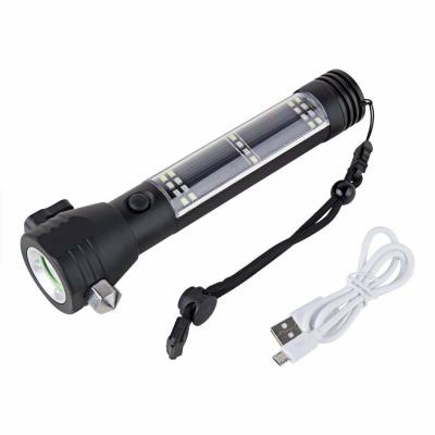 China 18650 Battery 268 Lumens Solar Car Flashlight Tactical LED COB Light for sale