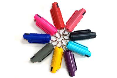 China Mini 20ml OEM Key Chain Pepper Spray For Female Self Defense for sale