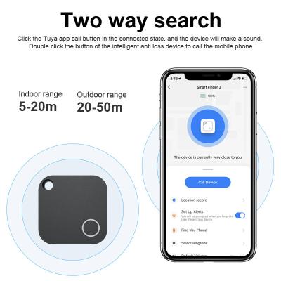 China Wireless Anti Lost ABS Personal Alarm Keychain Smart Wallet Tracker for sale