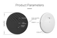 China White 130dB Wireless Anti Theft Alarm System Round Ultra Thin for sale