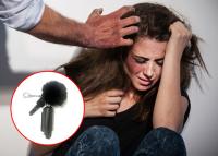 China 20ml Pepper spray keychain Knife Plush Ball Pendant Suit Personal Defense for sale