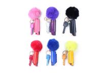 China 20ml Pepper spray keychain Knife Plush Ball Pendant Suit Personal Defense for sale