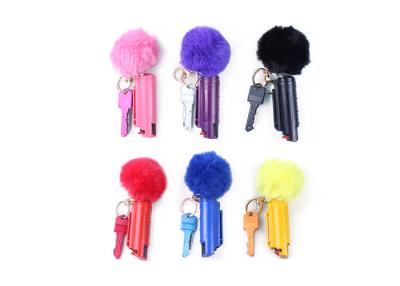 China 20ml Pepper spray keychain Knife Plush Ball Pendant Suit Personal Defense for sale