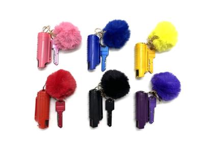 China Security Keychain 20ml Pepper Spray Keychain Set Mini Plastic Shell for sale