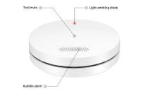 China Tuya Smart Accurate 85dB Smoke Alarm Detector With Photoelectric for sale