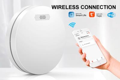China Tuya Smart Accurate 85dB Smoke Alarm Detector With Photoelectric for sale