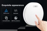 China 10-Year Lithium Battery Interlinked Smoke Alarm Sensor Battery Powered Fire Detector for sale