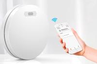 China Wifi Self Checking Smart Tuya Smoke Detector With 85db Fire Sensor for sale