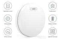 China Wifi Self Checking Smart Tuya Smoke Detector With 85db Fire Sensor for sale