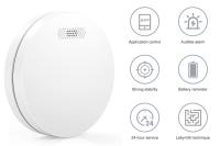 China WiFi Smoke Detector Alarm 10Years Battery Fire Alarm Smoke Detector With Low Battery Warning for sale
