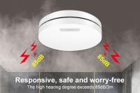 China TUYA WiFi Smoke Detector Self Checking Wireless Smart Fire Smoke Detector With Silence Button for sale
