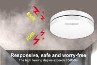 China WiFi Smoke Detector Alarm 10Years Battery Fire Alarm Smoke Detector With Low Battery Warning for sale