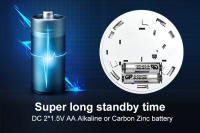 China Photoelectric Sensor Smoke Alarm High Sensitivity Smoke Detector With Low Battery alarm for sale