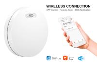 China TUYA WiFi Smoke Detector Self Checking Wireless Smart Fire Smoke Detector With Silence Button for sale