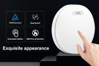 China Ultra Thin Standalone Photoelectric Smoke Detector Sensor Fire Alarm for sale