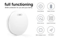 China Photoelectric Sensor Smoke Alarm High Sensitivity Smoke Detector With Low Battery alarm for sale