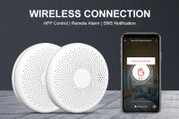 China Tuya Wifi Smart Carbon Monoxide And Smoke Alarm 2 In 1 Detector Sensor for sale