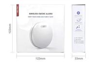 China Wireless Interconnected Smoke Alarm Detector Replaceable Battery Photoelectric Fire Alarm for sale