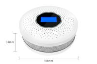 China Combination Smoke And Carbon Monoxide Detector With Display Smoke CO Alarm Detector for sale