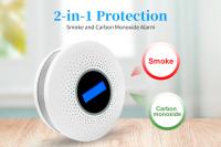 China Combination Smoke And Carbon Monoxide Detector With Display Smoke CO Alarm Detector for sale