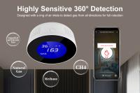 China Tuya WiFi Natural Gas Detector Smart Gas Sensor With Lcd Display for sale